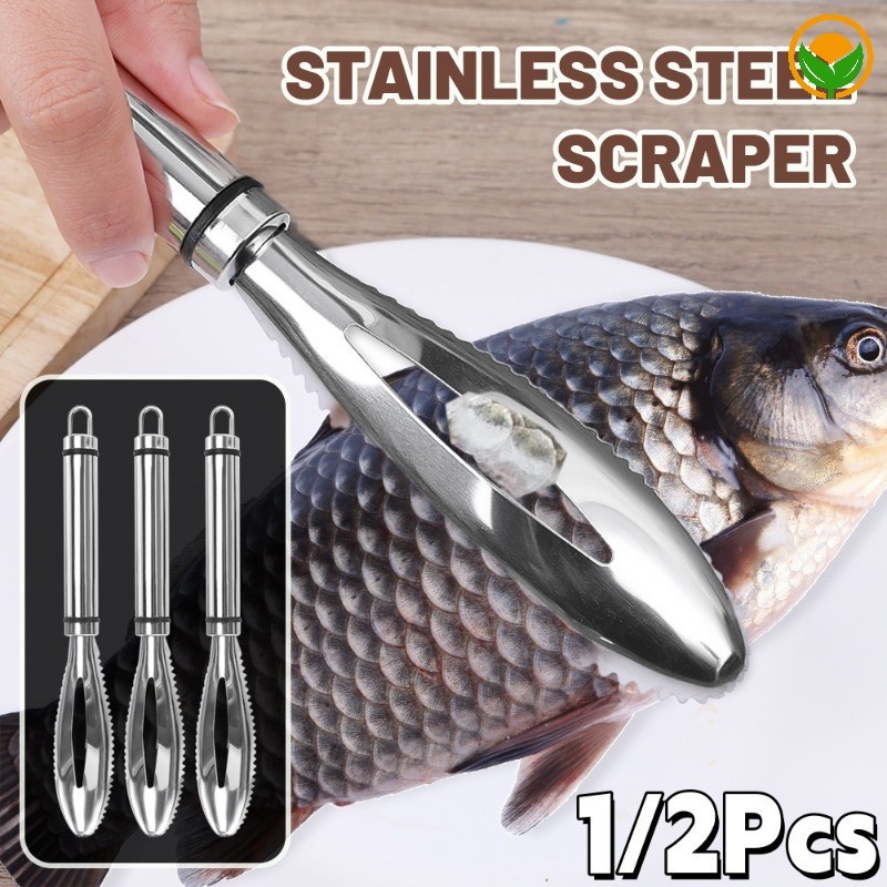 1/2Pcs High Quality Stainless Steel Kitchen Mackerel Scale Scraper ...