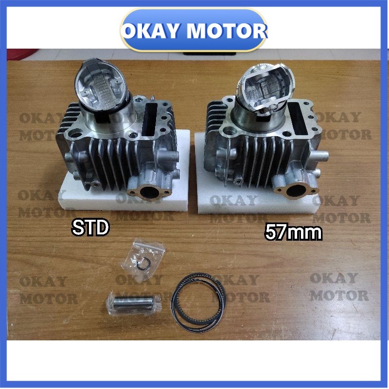 Modenas GT128 STANDARD RACING CYLINDER BLOCK KIT SET BLOK STD RAC 57MM ...