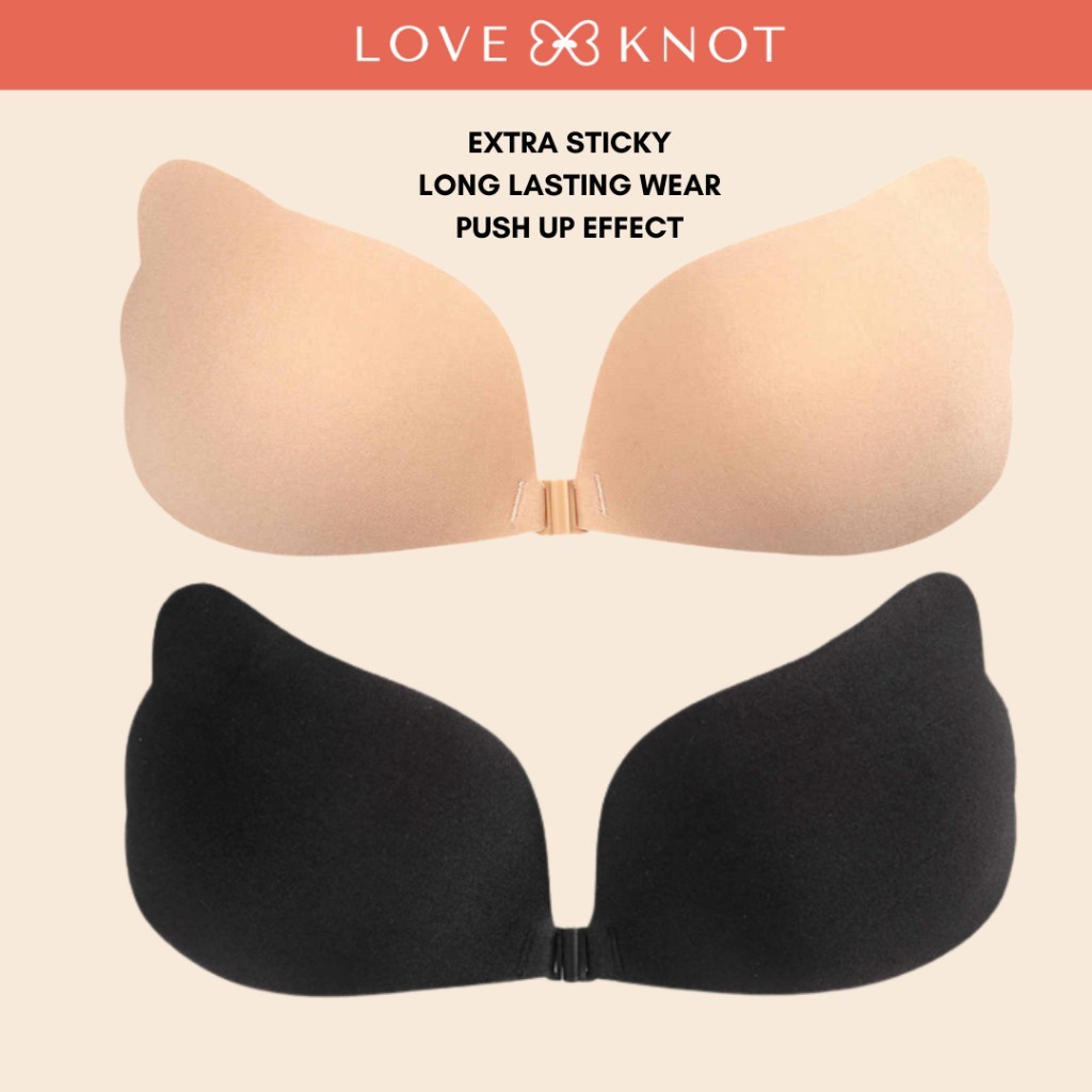 Love Knot SuperSticky™ Angel Wing Adhesive Nubra Cup A-F Seamless Invisible Push Up Stick On ...