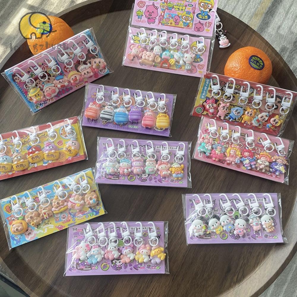 LONNGUVO Sanrio Keychain, Cartoon Pochacco Hello Kitty, Cute Crayon ...