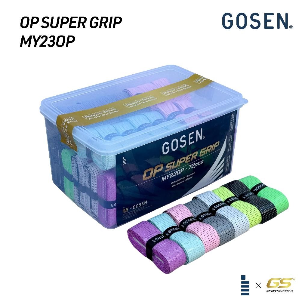 GOSEN MY 230P THICK RUBBER GRIP BADMINTON RACKET TENNIS SQUASH ...