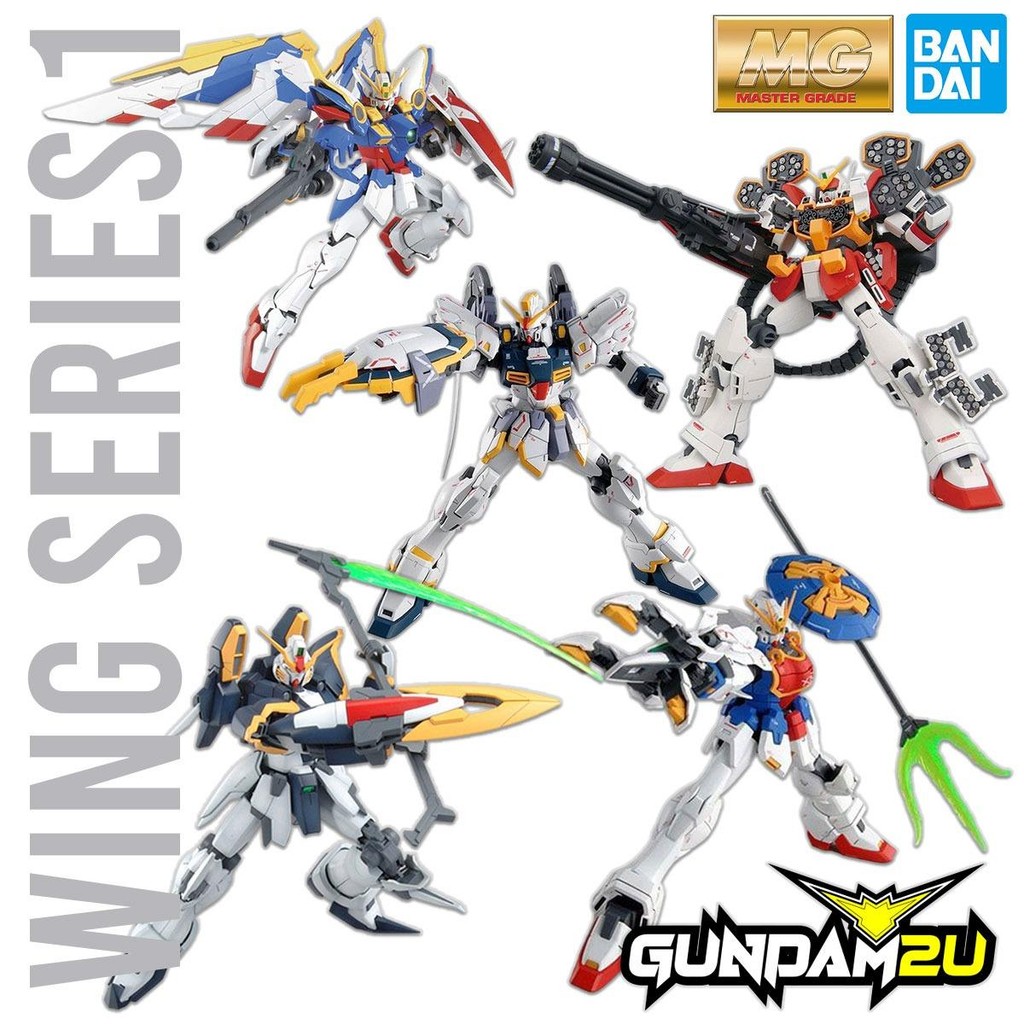 BANDAI MG 1/100 Wing Series Ver EW Wing Deathscythe Shenlong Heavyarms ...