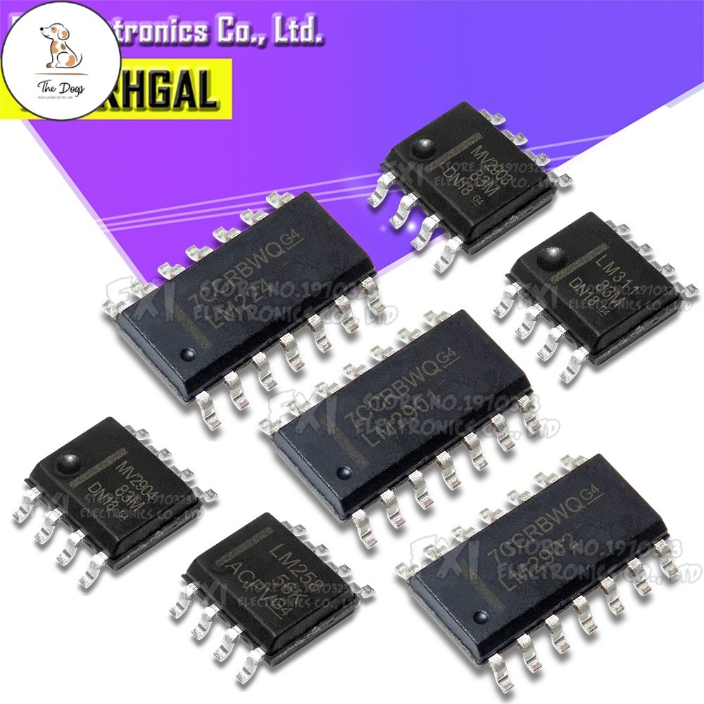 DC 50PCS LM358 LM393 LM339 LM324 NE555 SOP SMD LM358DR LM324DR LM339DR ...