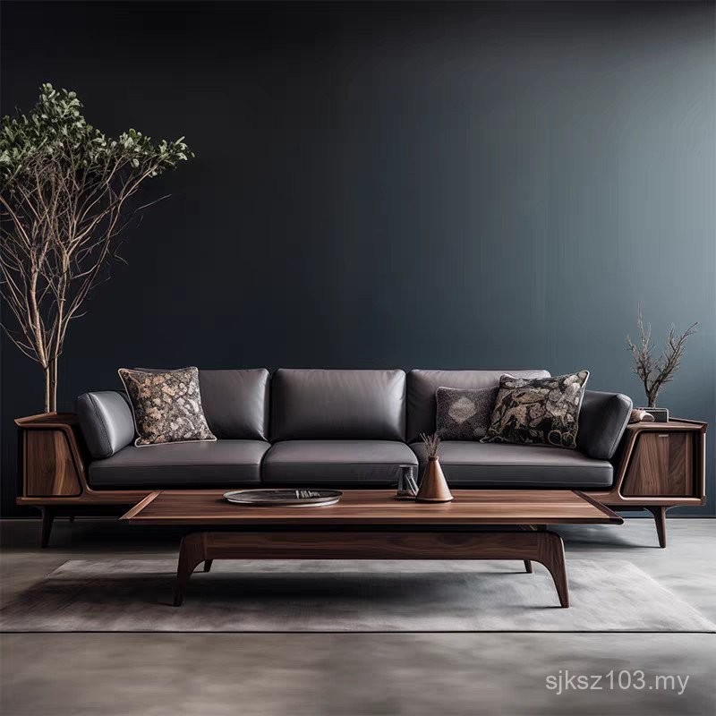Ruang Tamu Kulit Tulen Pangsapuri Kecil Sofa Tiga Tempat Duduk 2025 ...