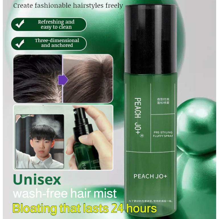 [No Need To Wash With Water] Fluffy Hair Water Spray High Head 24h Long ...