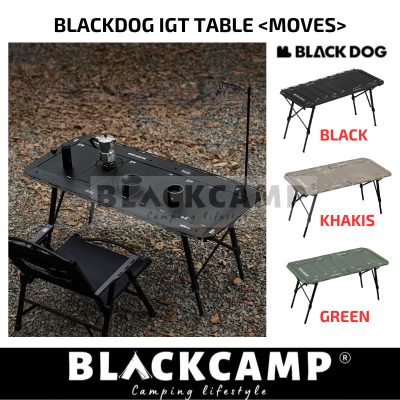 Blackdog IGT Table Moves IGT Tactical CBD2550JJ011 Portable Folding Table Camping Kitchen BBQ ...