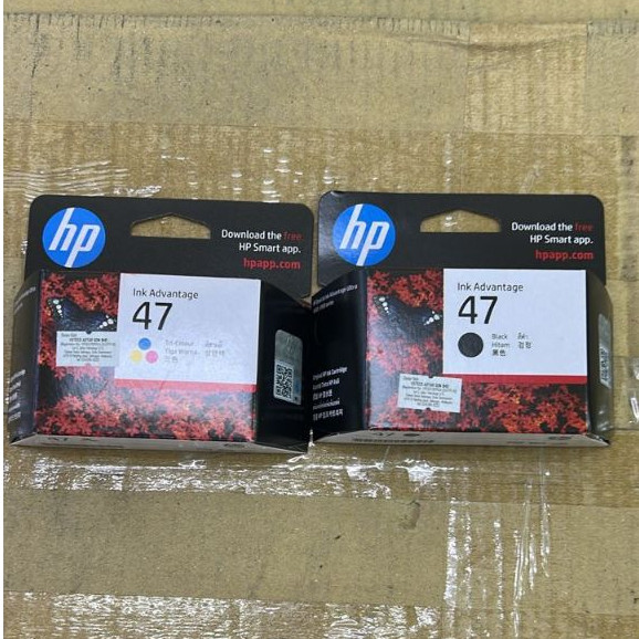 HP 47 Black / Tri-color Ink Cartridge 100% Original Genuine | Shopee ...