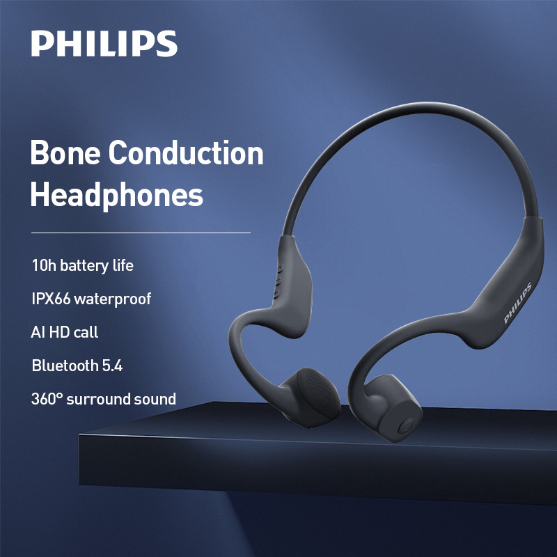 Philips Bone Conduction Headphones Noise Reduction Earphone for sport ...