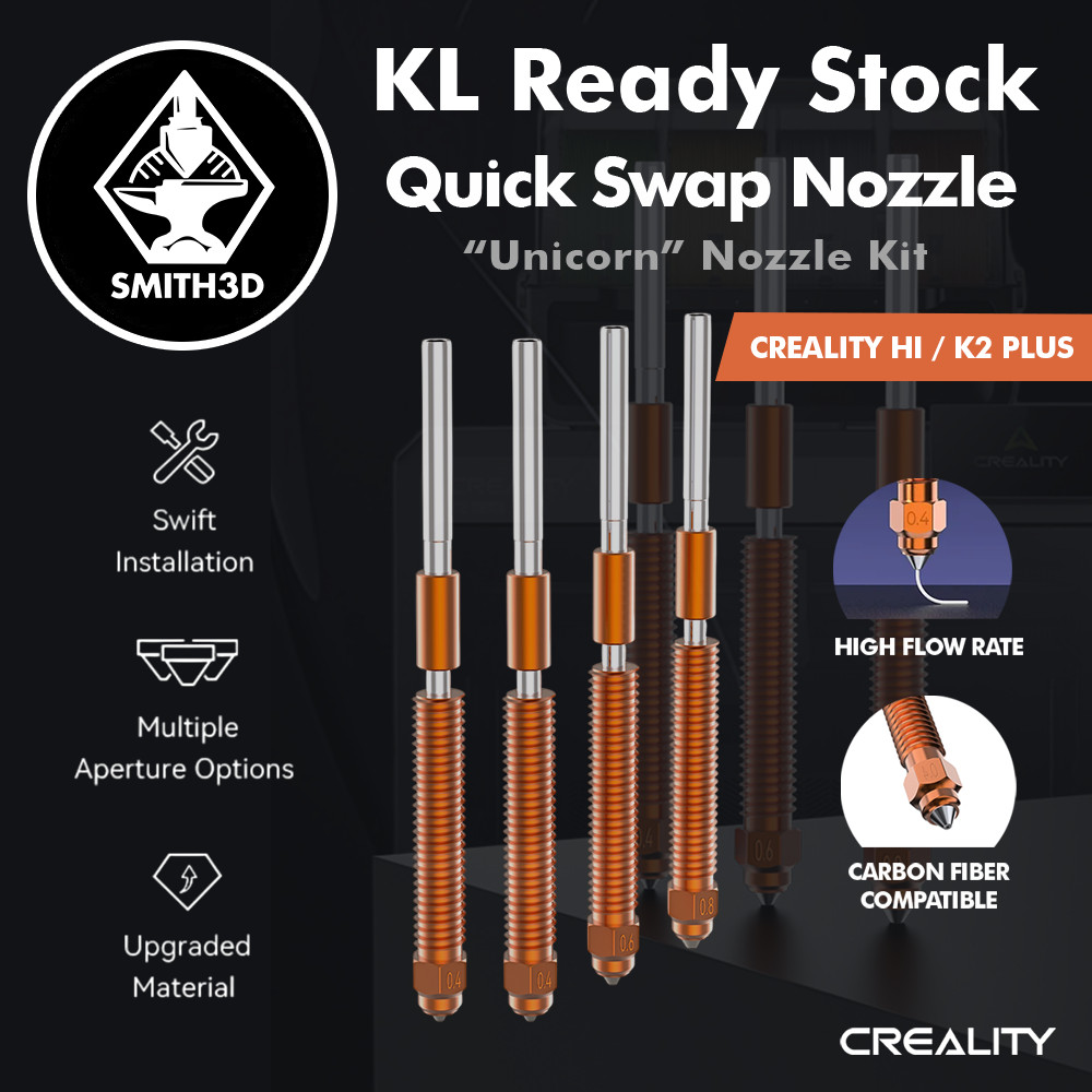 Creality Quick Swap Nozzle for K2 Plus Nozzle , 3D Printer Hardened ...