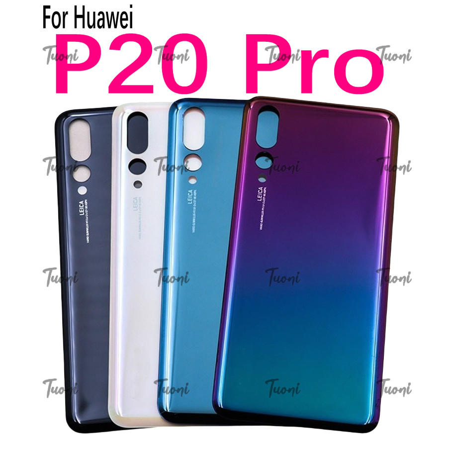 Battery Back Cover For Huawei P20 Pro 3D Glass Battery Cover Back Panel ...