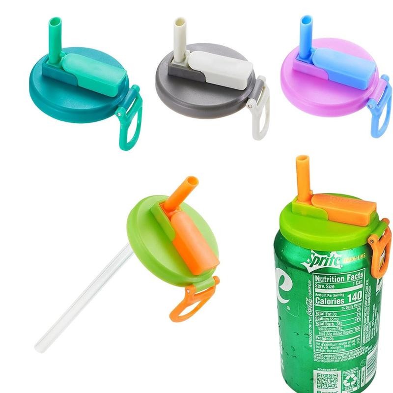 4-Pack Can Lids,Straw Covers,Soda Can Lids with Straw,Tapas Para Latas ...