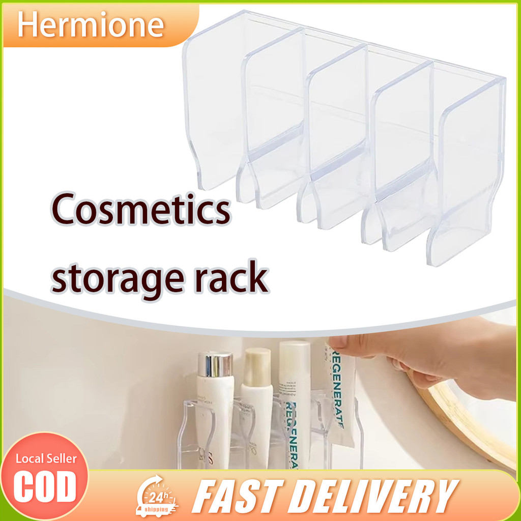 Wall Mounted Facial Cleanser Storage Rack Transparent Waterproof Hand ...