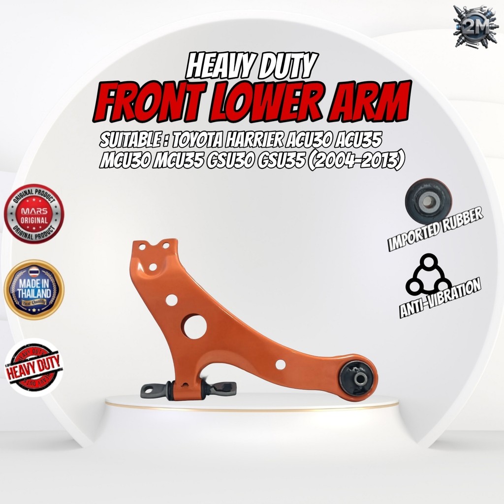 MARS HEAVY DUTY FRONT LOWER ARM TOYOTA HARRIER ACU30 ACU35 MCU30 MCU35 ...