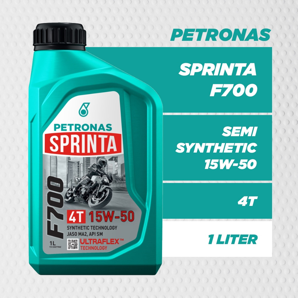 {SIRIM} PETRONAS SPRINTA F700 4T 15W50 Semi Synthetic Engine Oil (1L ...