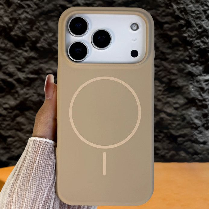 Luxury Desert Gold Official Liquid Silicone Phone Case for iPhone 17 ...