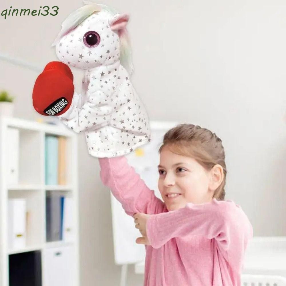 QINMEI Panda Boxing Puppets, Role-Playing Animal Frog Animal Hand ...
