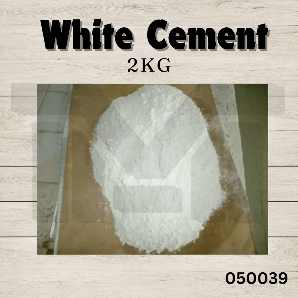 2KG White Cement / Simen Putih for Plastered Wall, Fill Tile Gaps ...