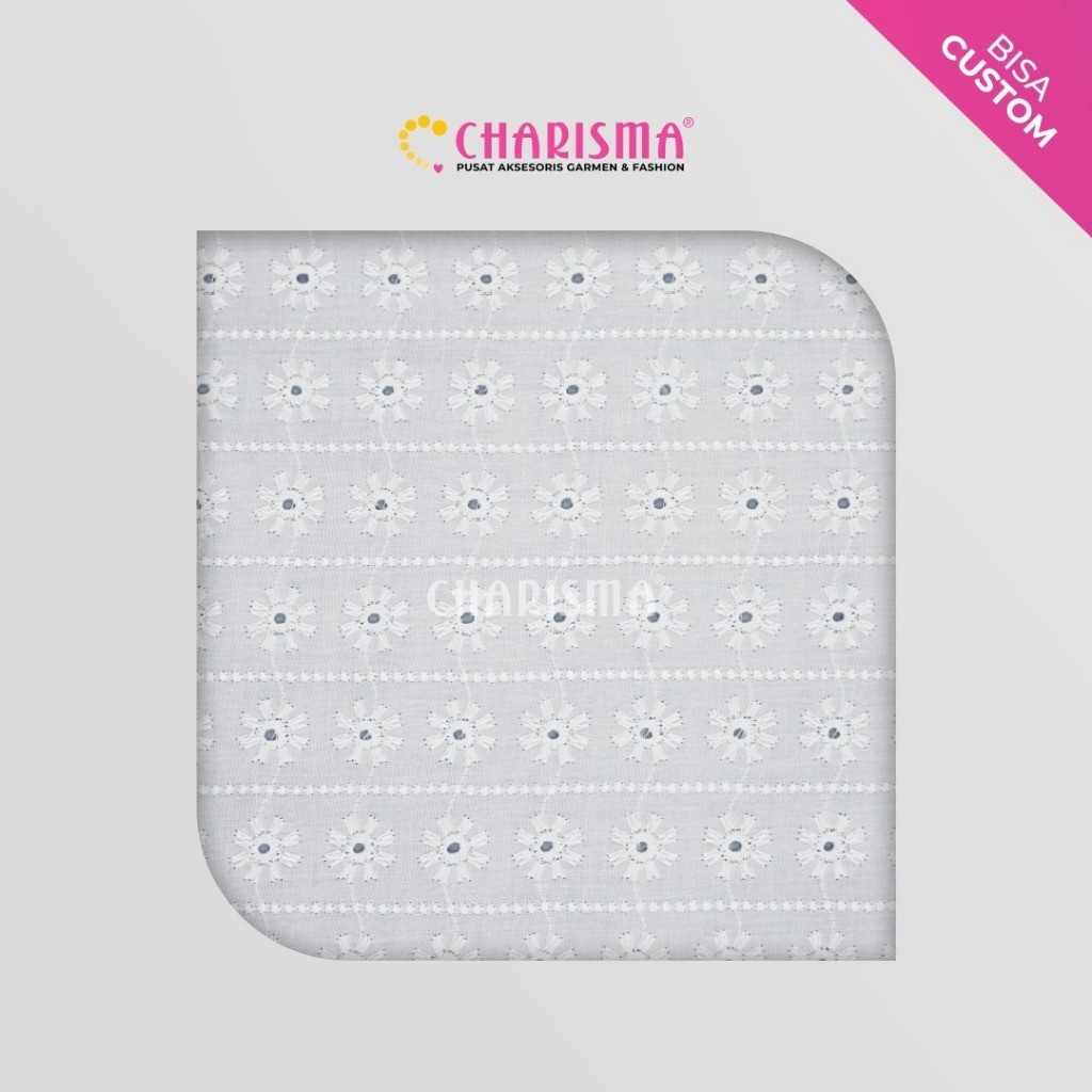 Charisma Allover Tetoron Cotton Fabric TA.7039 - Embroidered Fabric ...