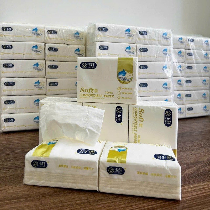 Pack of 12 SOFT Tissue Paper Packs 300 Super Tough and Beautiful White ...