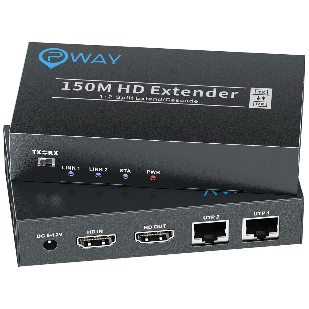 500ft HDMI Extender Cascade Splitter Mirror Multiple Video Remotely ...