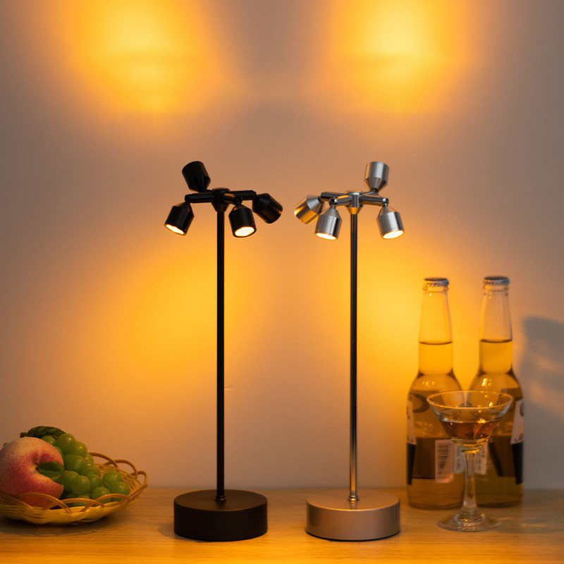 LAMPU MEJA TANPA WAYAR LAMPU CAMPING LED CORDLESS BAR TABLE LAMP ...