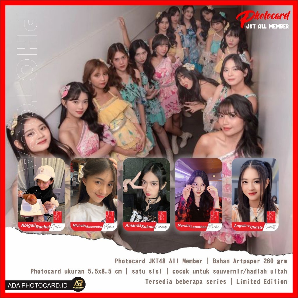 Jkt48 All member photocards + gen12 contains 100 Pcs | Inner Slevee | Limited Edition | Shopee ...