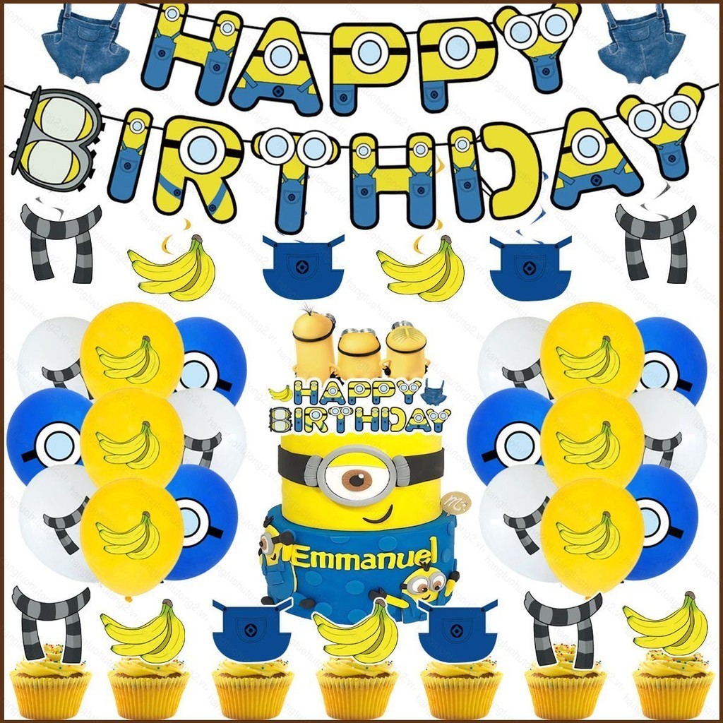 i7 Despicable Me Minions themed Decoration Celebrate birthday Party ...