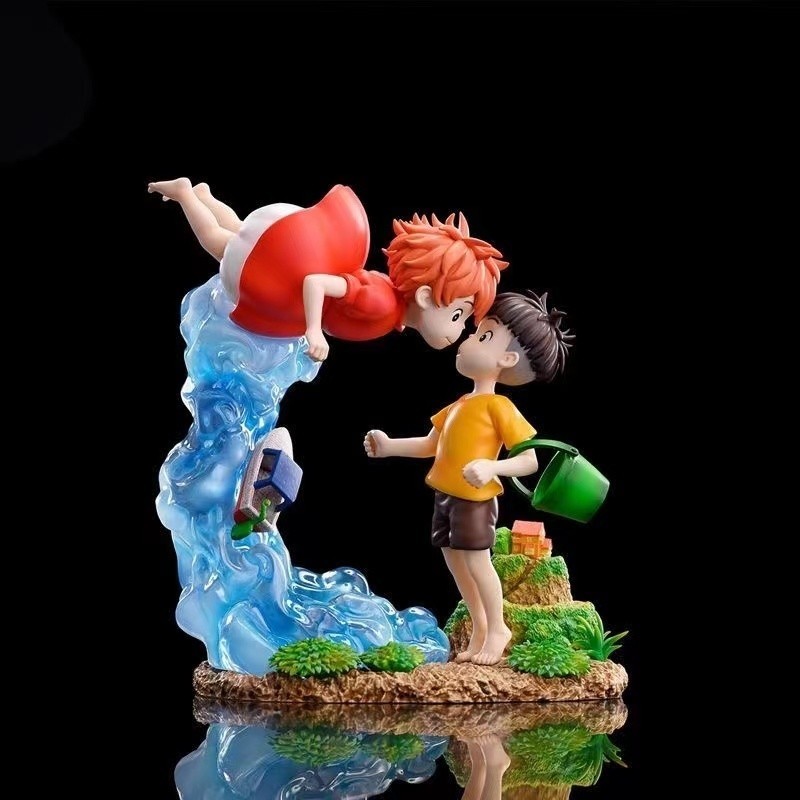 The Goldfish Princess on the Cliff Mermaid Princess Ponyo Meets Sosuke ...