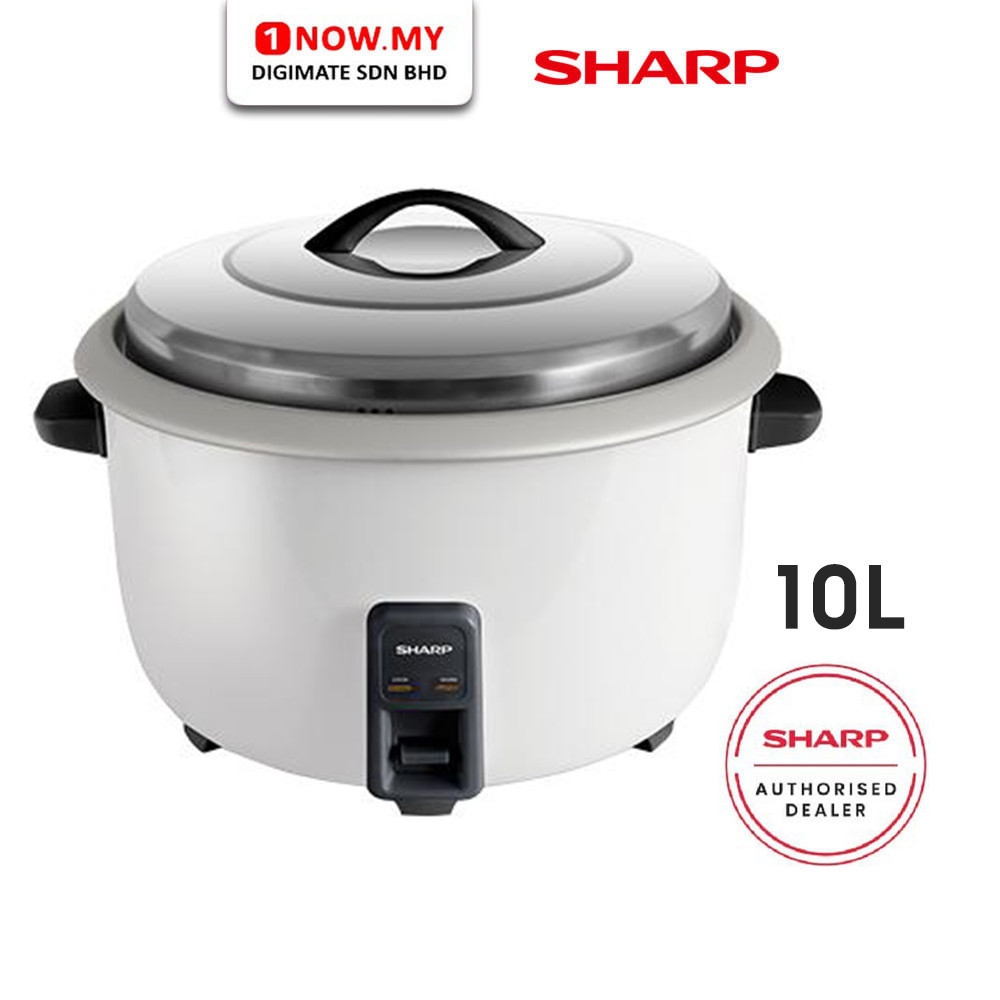 SHARP 10L Electric Rice Cooker KSH1008CWH | Non-Stick Inner Pot Coating ...