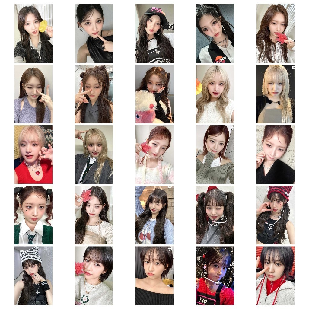 Ive SELCA PHOTOCARD MINE AC 310 GSM ROUNDED (PRICE 25 PCS + LAMINATED 2 ...