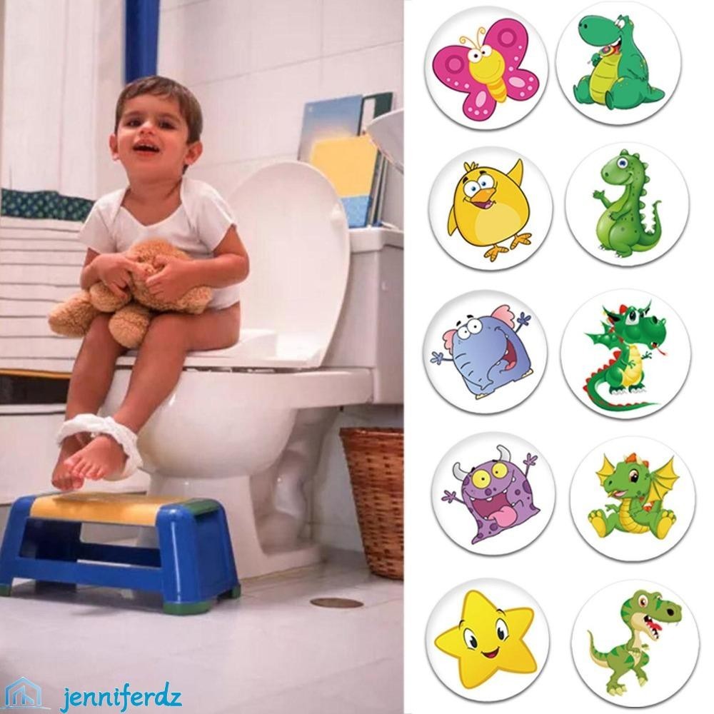 JENNIFERDZ Color Changing Toilet Sticker Lovely For Kids Potty Training ...