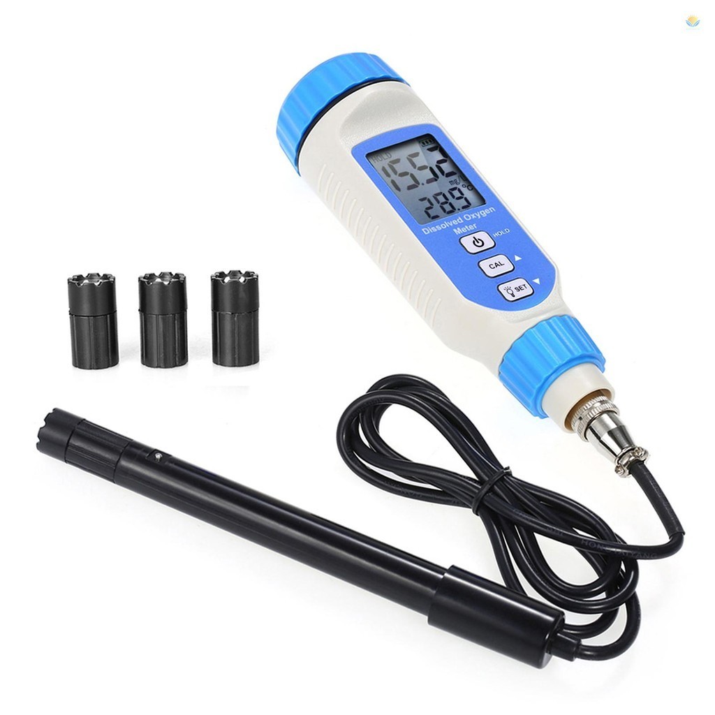 SMART SENSOR Digital Dissolved Oxygen Detector Dissolved Oxygen Meter Portable DO Pen Type Water ...