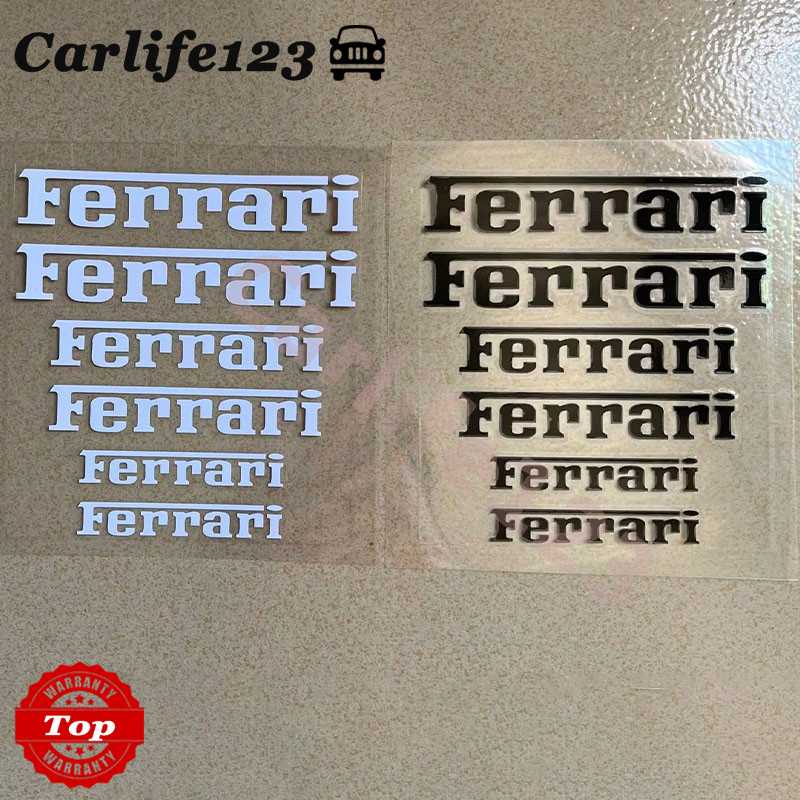 Ferrari Logo Car Wheel Caliper Stickers Brake Stickers Decal | Shopee ...