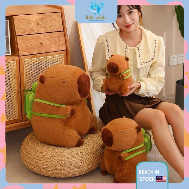 🐳Patung Capybara Plush Toy Cute Capibara Plushie Toy Anak Patung ...