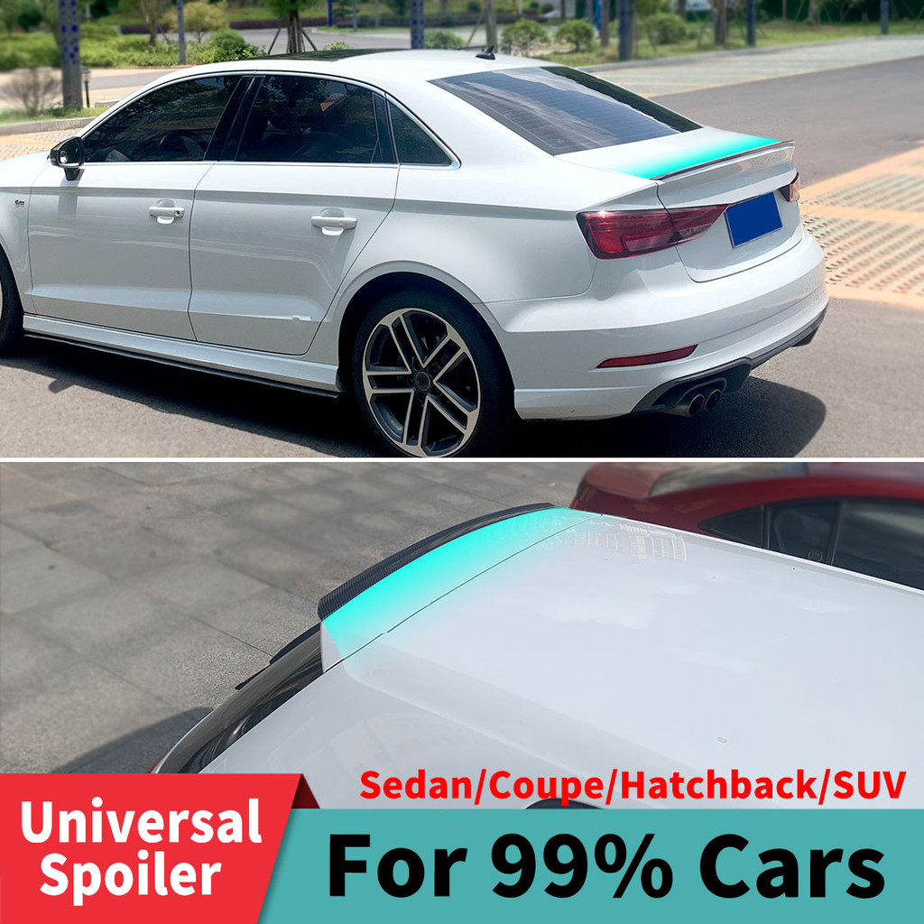 Universal Rear Trunk Spoiler Wing Refit For 99% Cars Sedan Hatchback Coupe SUV like Benz BMW ...