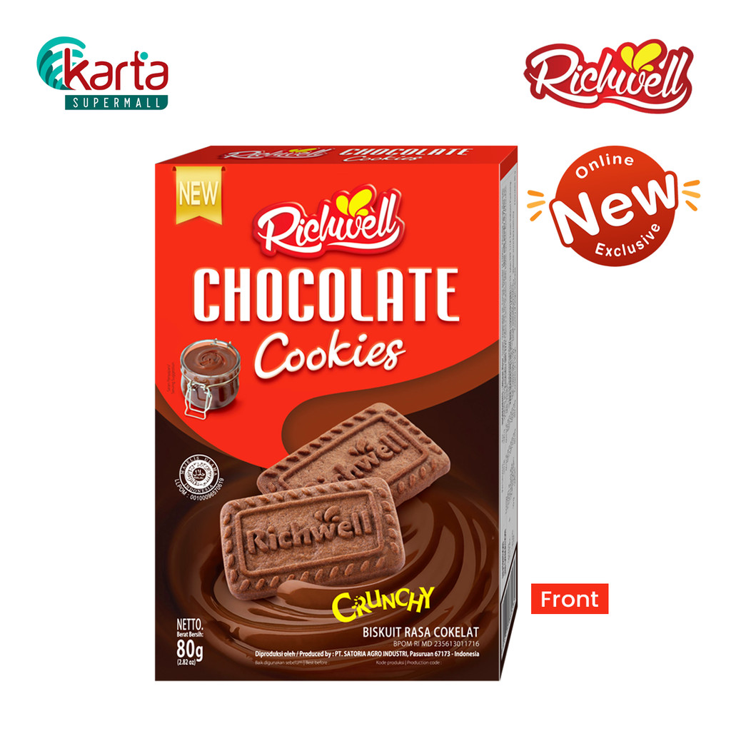 Richwell Chocolate Cookies 80G | Shopee Malaysia