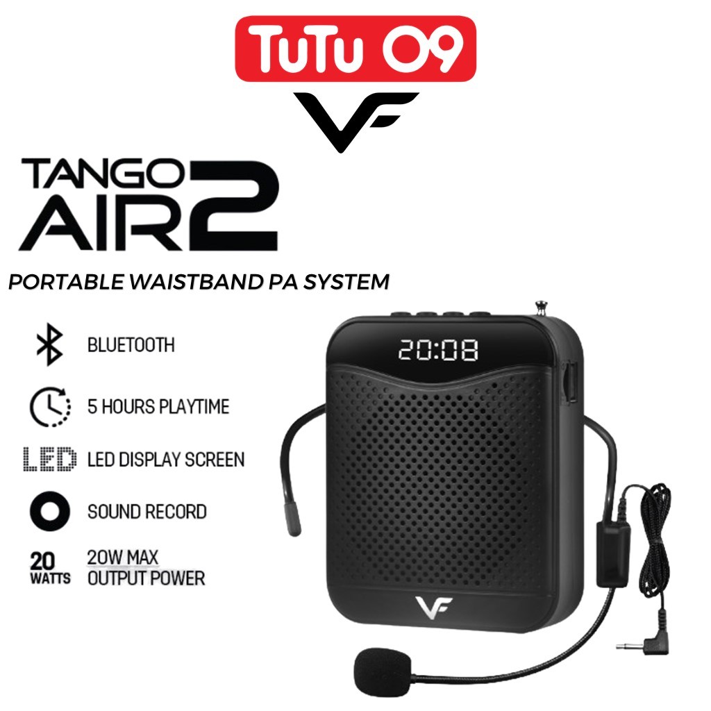 Vinnfier VF TANGO AIR 2 Portable Waistband Voice Amplifier Speaker PA ...