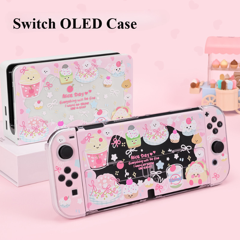 Nintendo Switch Transparent Protective Case Dessert Party Hard ...
