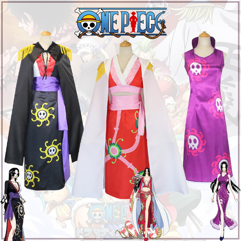 One Piece cos Clothing Boya Hancock Empress Snake Princess Sexy Split ...
