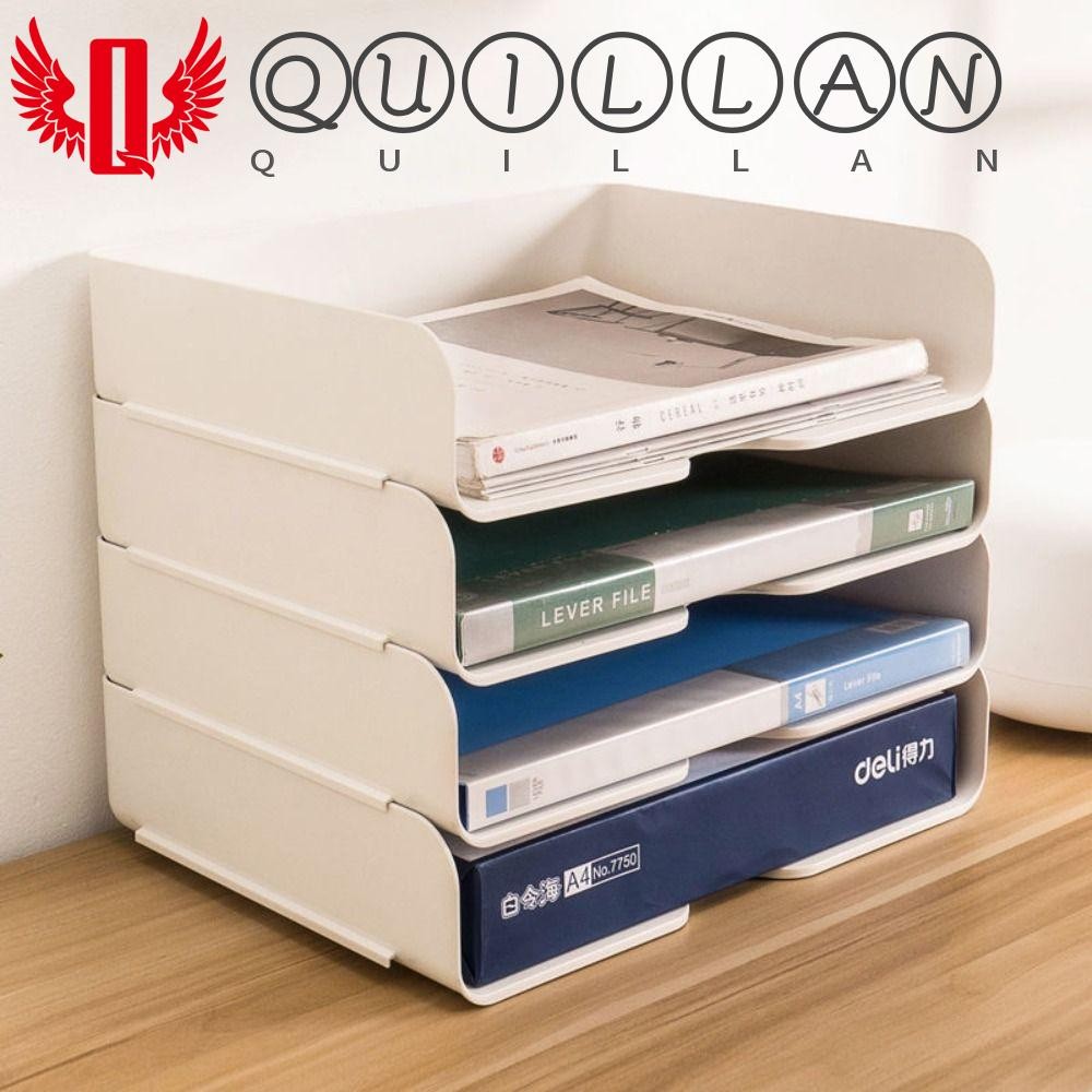 QUILLAN 1 Pcs A4 File Storage Tray, Desktop Organizer File Organizer ...