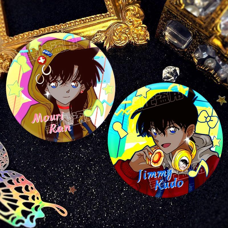 Ready Stock Classical Detective Conan Merchandise Reflective Bar Badge ...