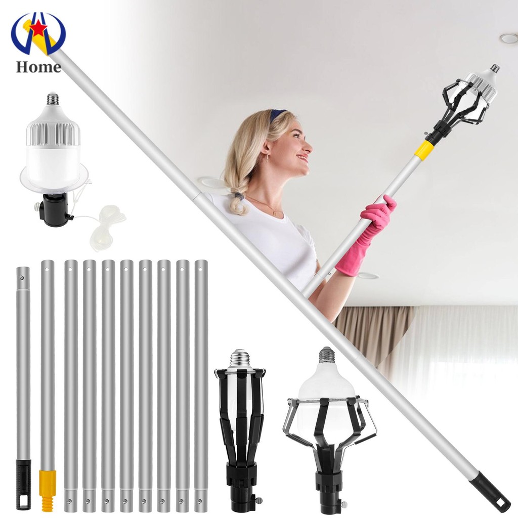 High Ceiling Light Bulb Changer 12FT Assembled Light Bulb Extension ...