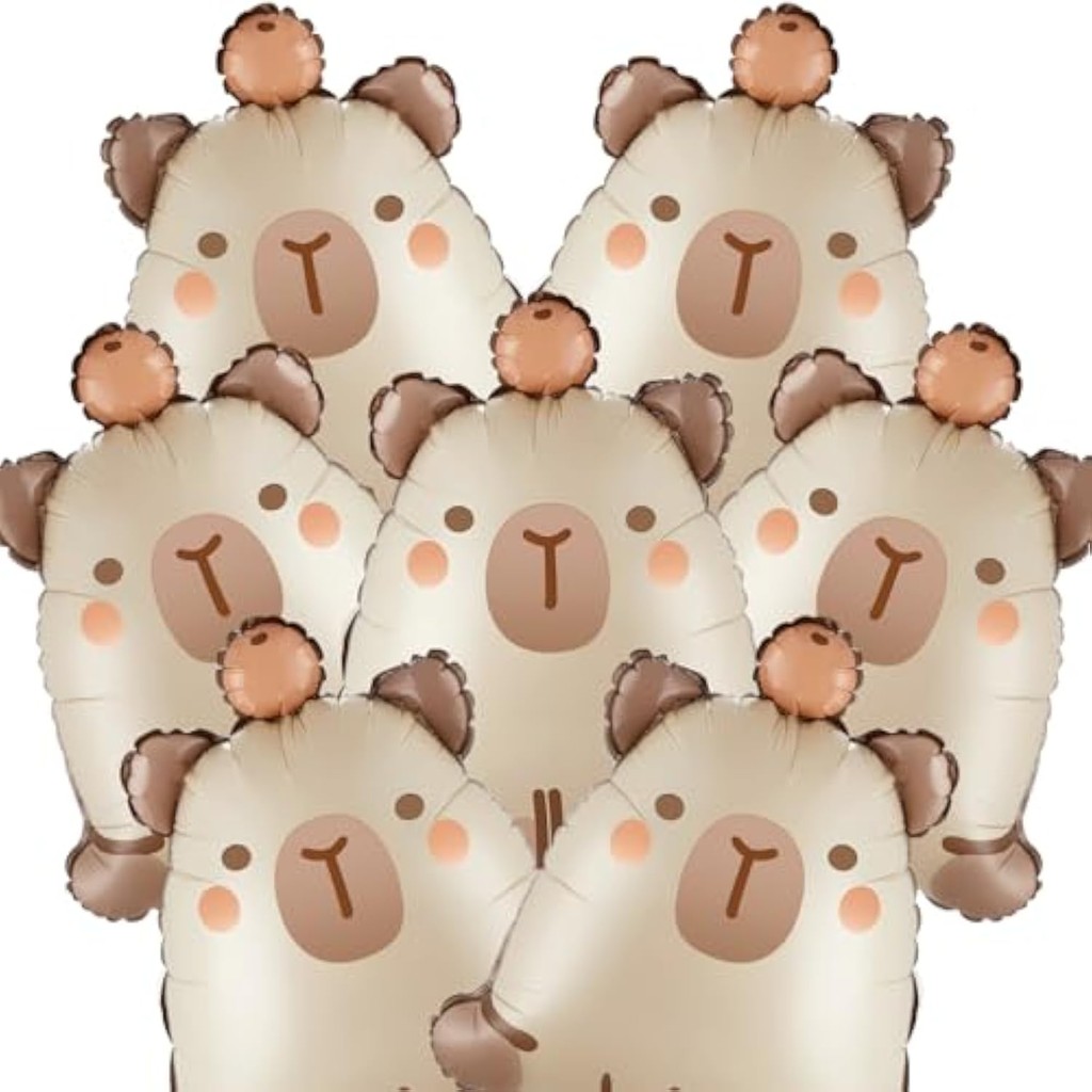 12 Pcs Capybara Birthday Party Decorations Capybara Aluminum Foil ...
