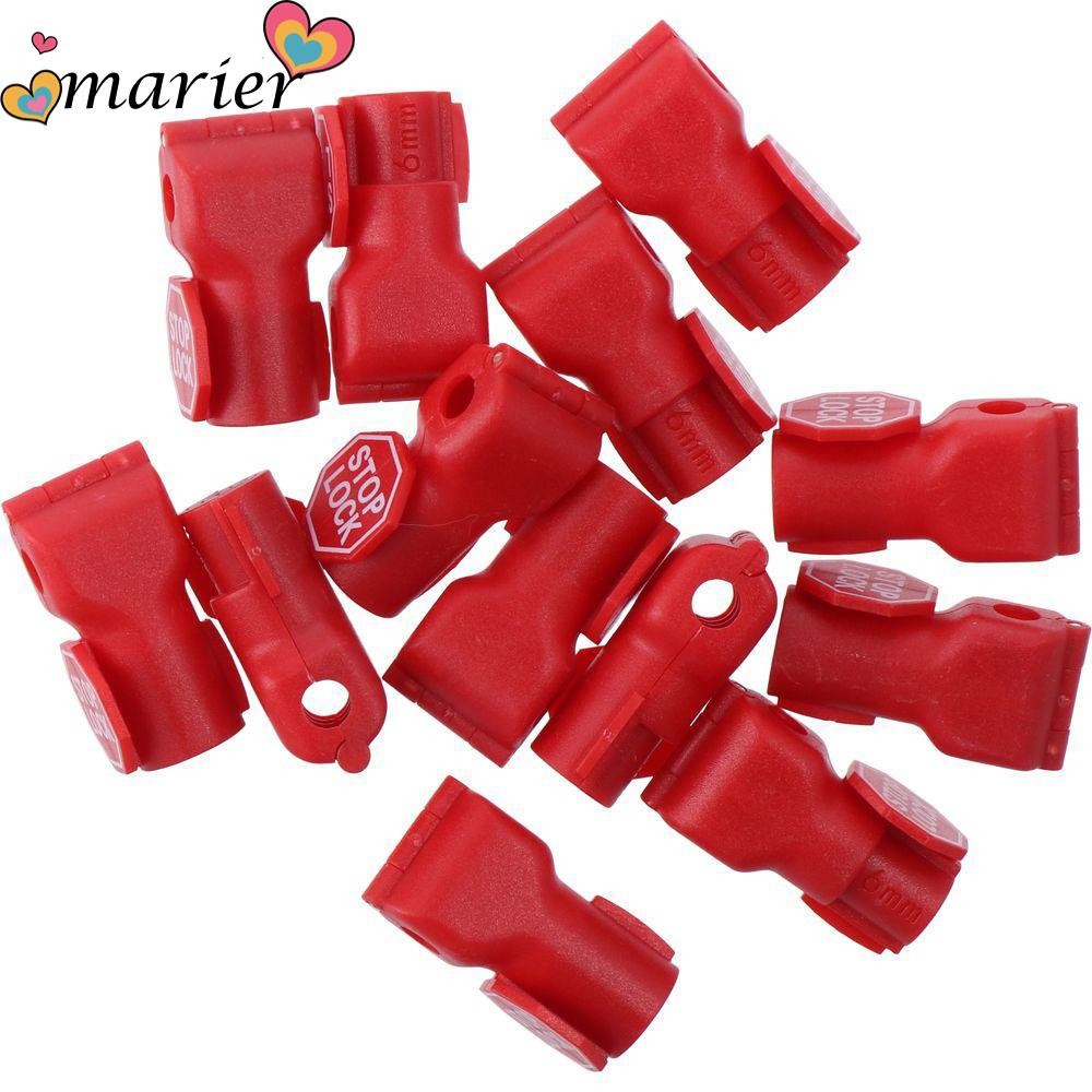 MARIER 1/50Pcs Peg Hook Stop Lock, Red 6mm Security Lock, Portable ...