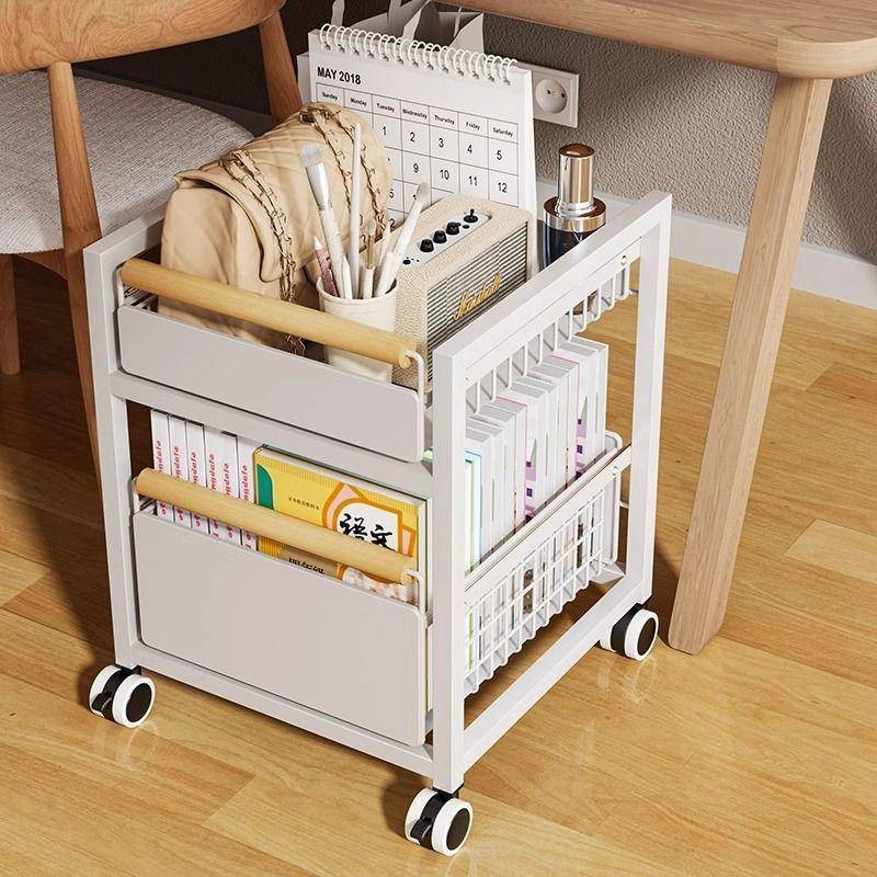 Kitchen storage rack Removable bag trolley book storage rack Home bag ...