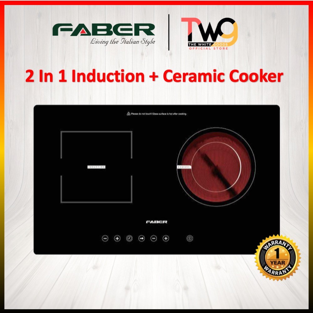 FABER 1800W + 1300W Induction + Ceramic Cooker FIC 3100C | Shopee Malaysia