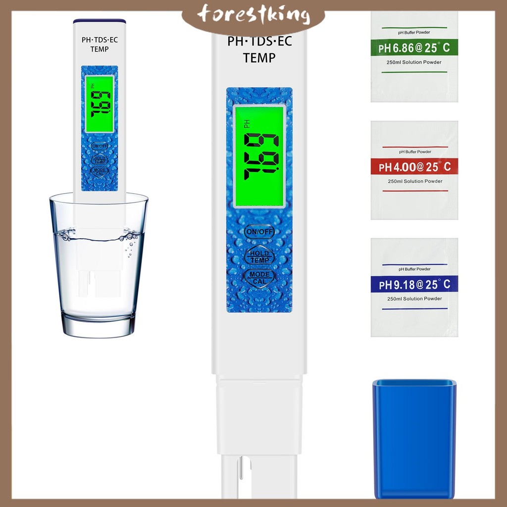 PH Meter PH and TDS Tester with LED Display Screen 0.05ph High Accuracy ...