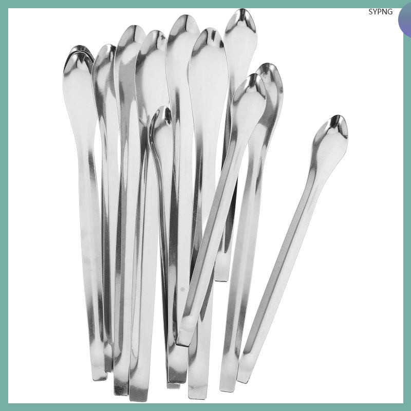 12 Pcs Stainless Steel Medicine Spoon Spatula Laboratory Measuring ...