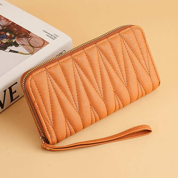 dompet dompet perempuan Versi Korea dompet duit syiling panjang, fesyen ...
