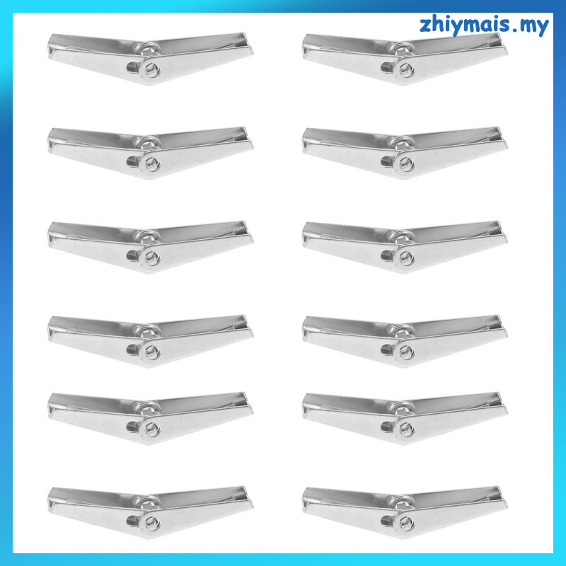 12 Pcs Hardware Toggle Wing Heavy Duty Bolts Anchor Anchors Drywall ...